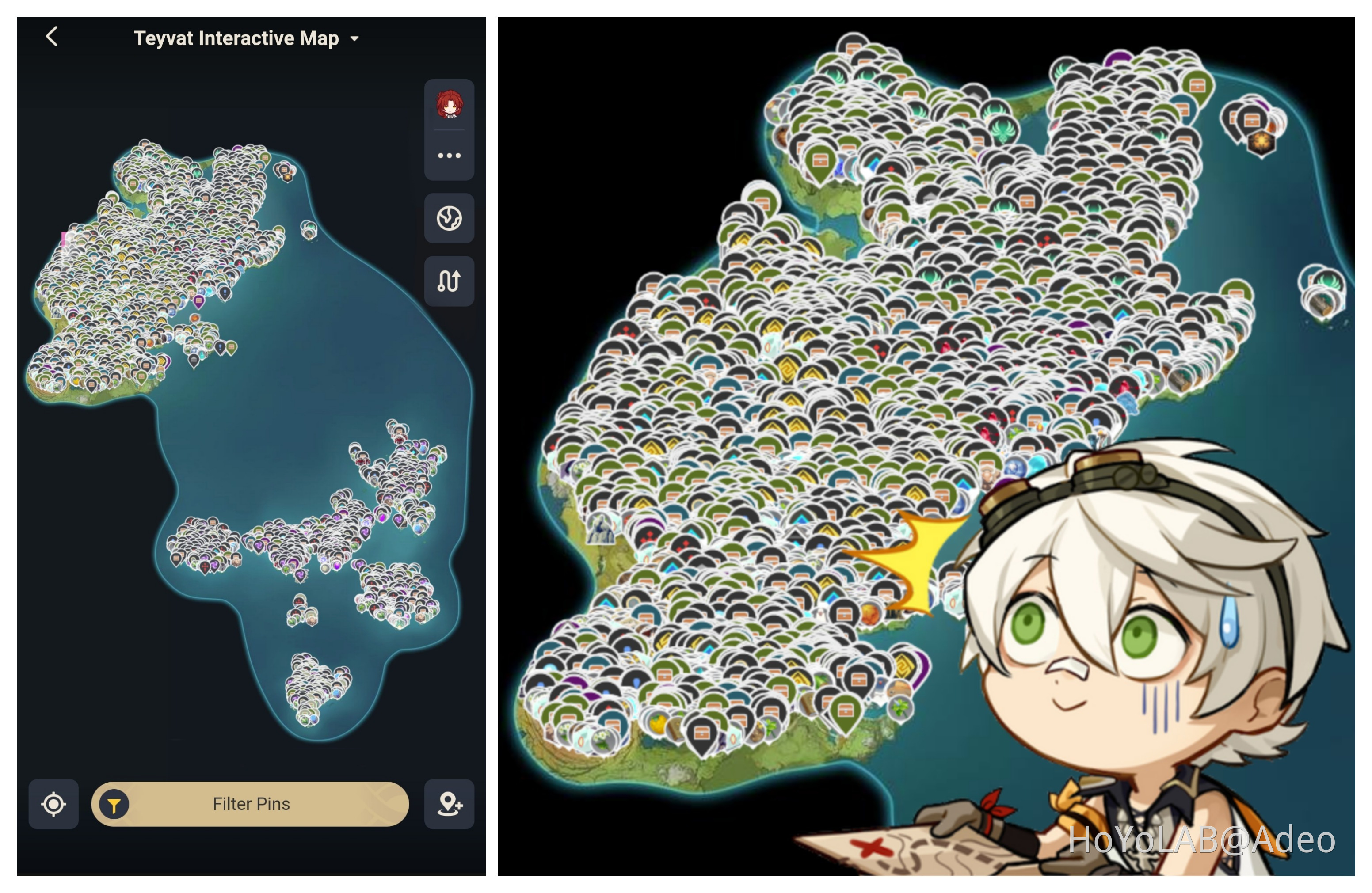 "Genshin Is Easy, We Have Guides And A Map With Everything In It" 🗺️ ...