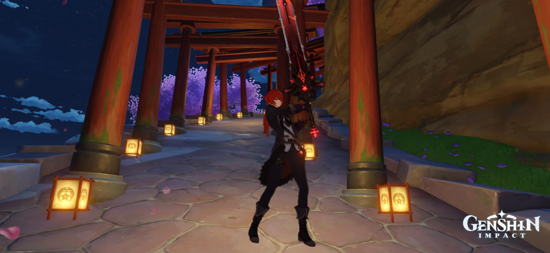 Rise up that claymore, Diluc! 💥Σ(°д°ﾉ)ﾉ🔥🦅 Genshin Impact | HoYoLAB