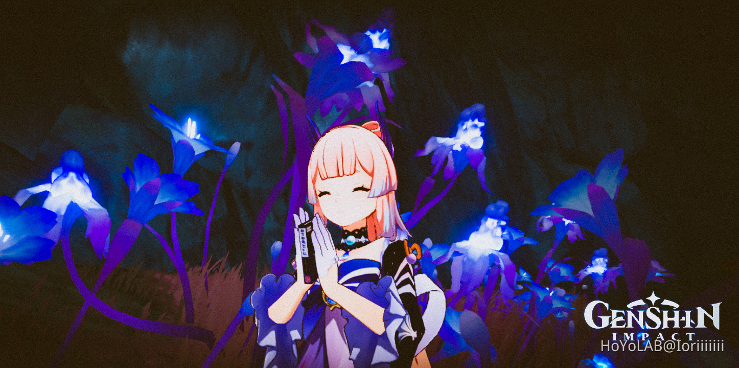 "A smile is a curve that sets everything straight." 🙂 Genshin Impact ...