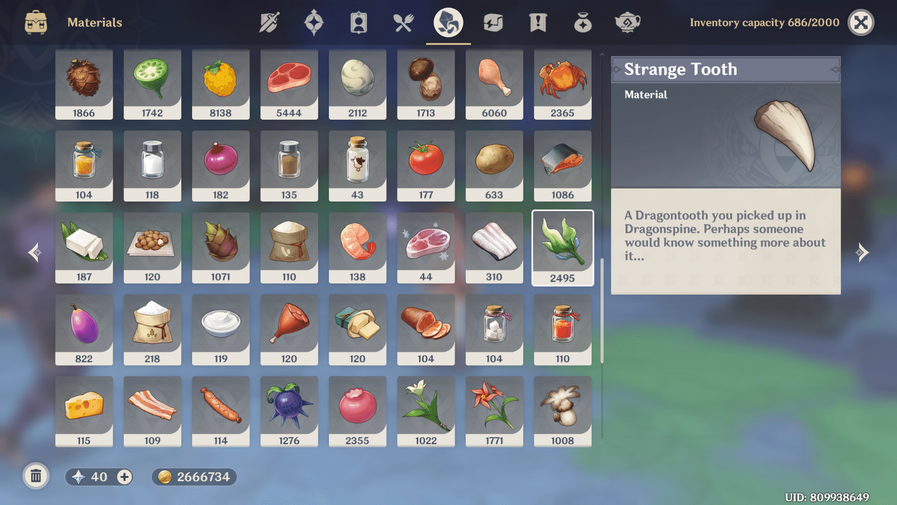 How is the inventory looking? Genshin Impact | HoYoLAB
