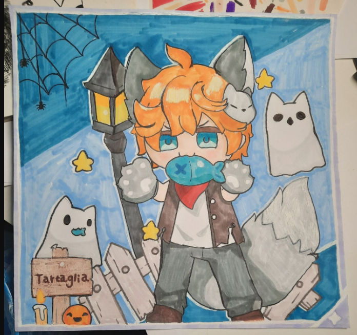 I drew Childe, I hate him but I love this drawing! Genshin Impact | HoYoLAB