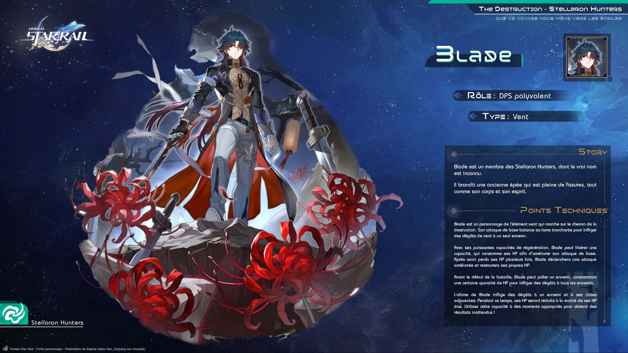 [Fr] Honkai Star Rail - Blade, fiche perso Honkai: Star Rail | HoYoLAB