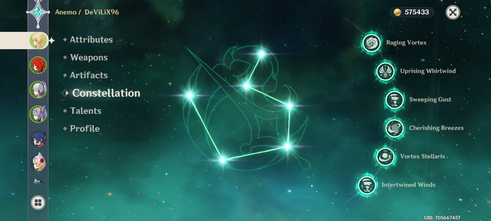 Viatrix Constellation Genshin Impact | HoYoLAB