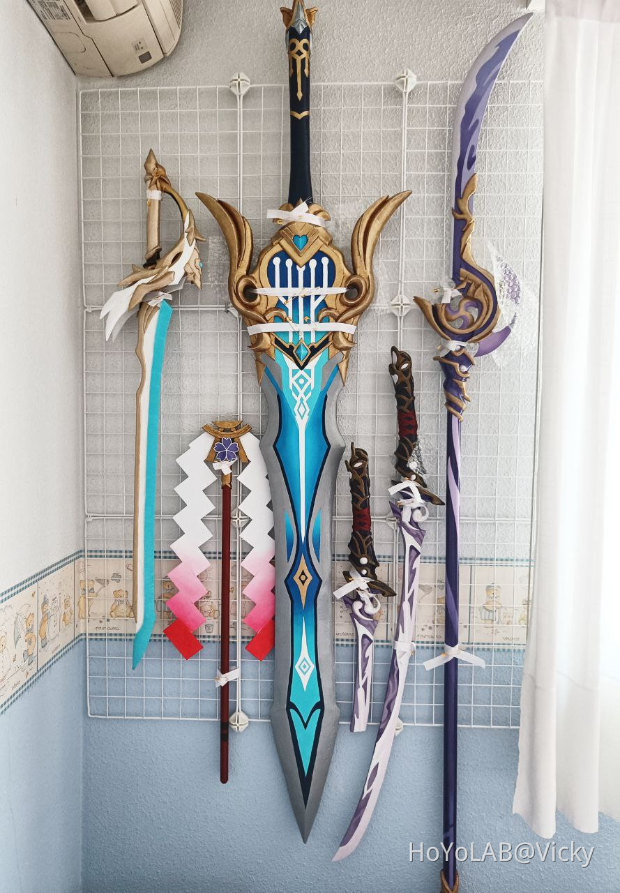 All my handmade Genshin Impact weapons up until now Genshin Impact ...