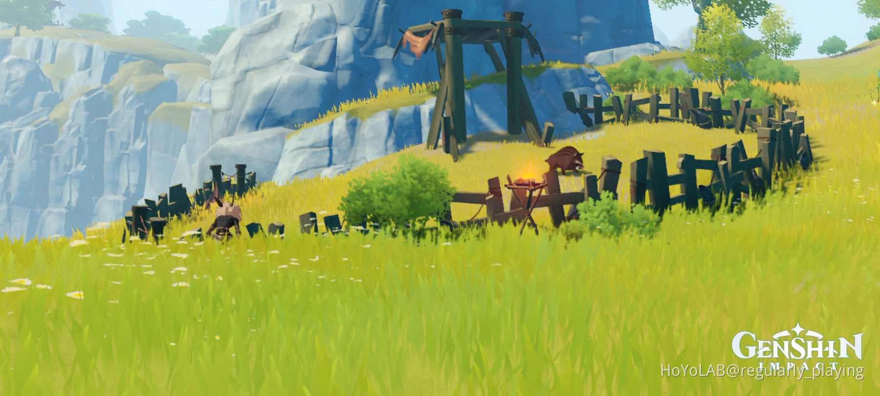 Hillichurl guarding the boar.. Genshin Impact | HoYoLAB