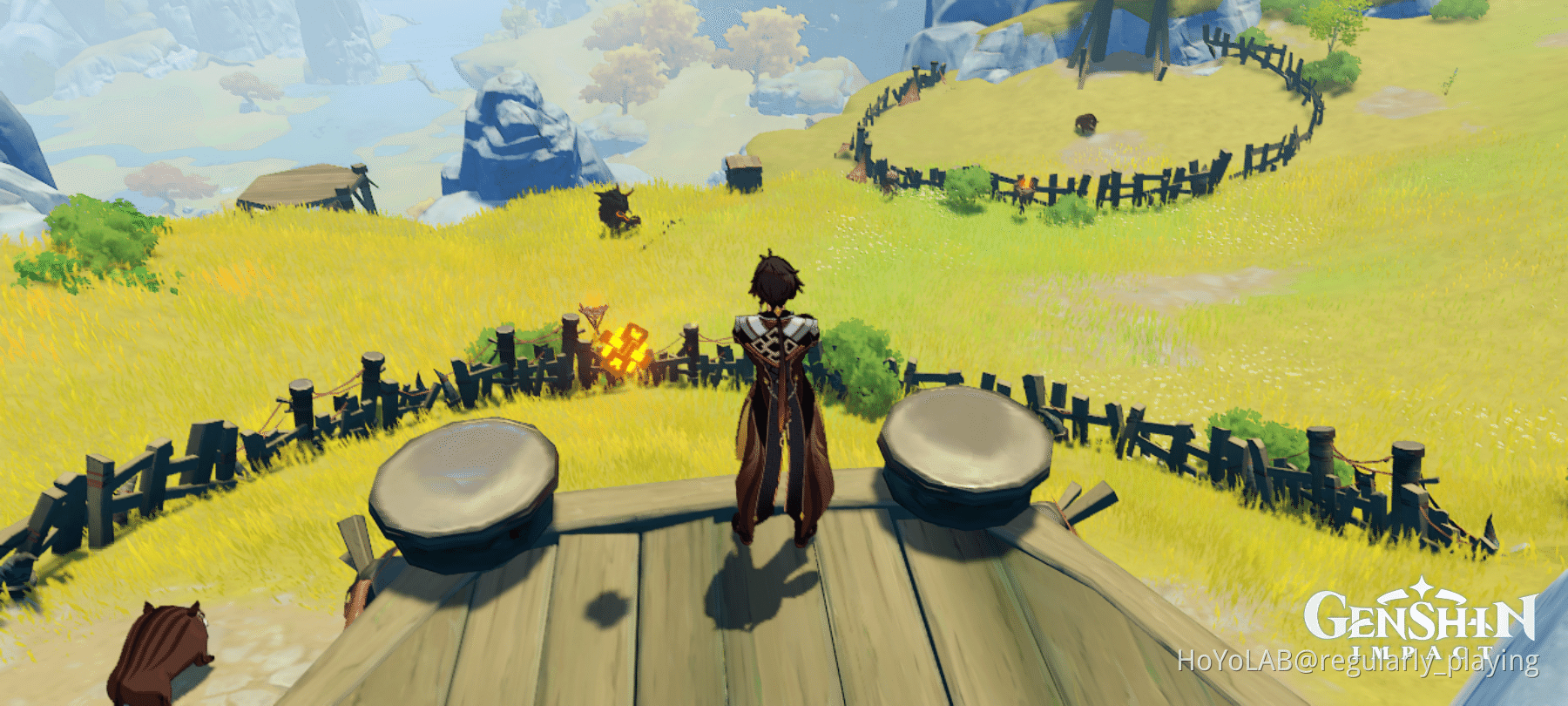 Hillichurl guarding the boar.. Genshin Impact | HoYoLAB