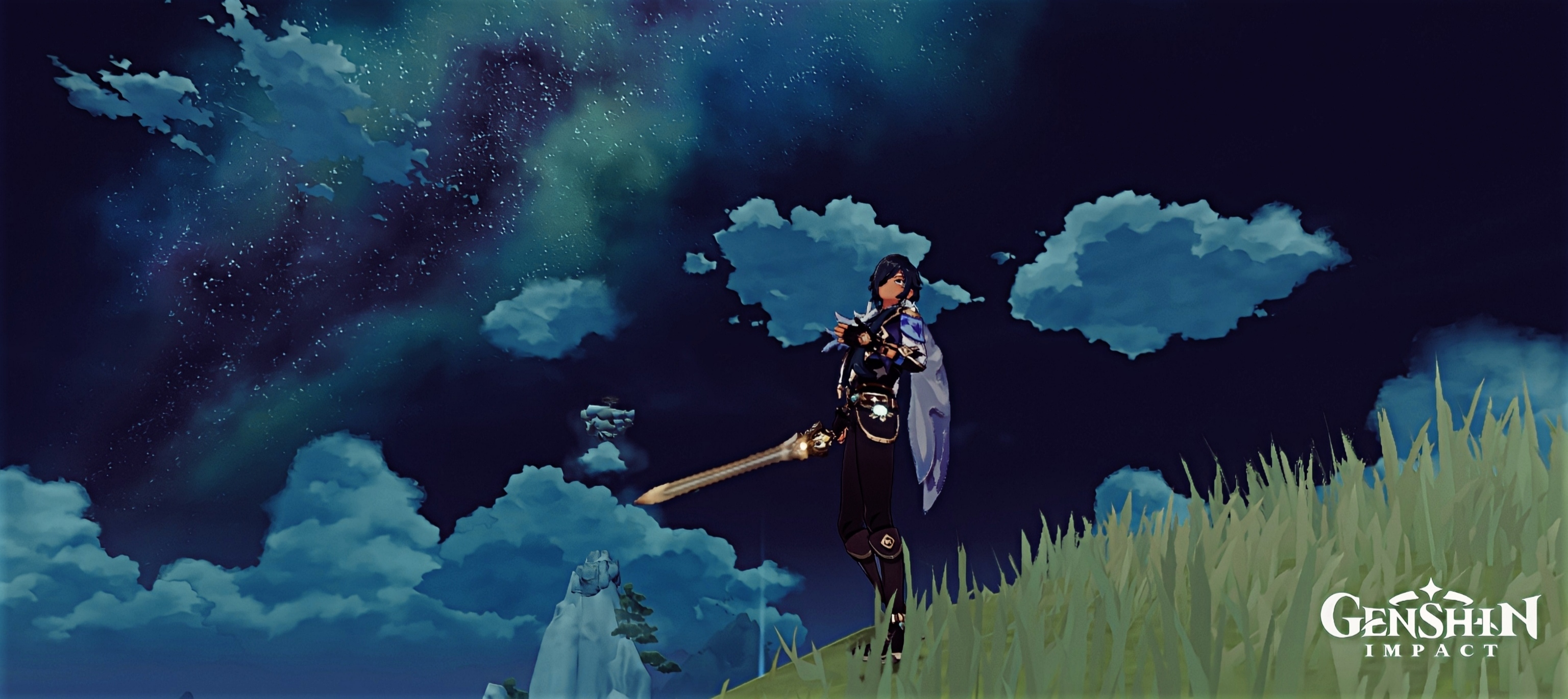 The night sky is his colour. Genshin Impact | HoYoLAB