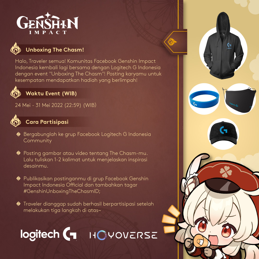 Event Komunitas Facebook Official Genshin Indonesia x Logitech G Indonesia - Event "Unboxing the ...