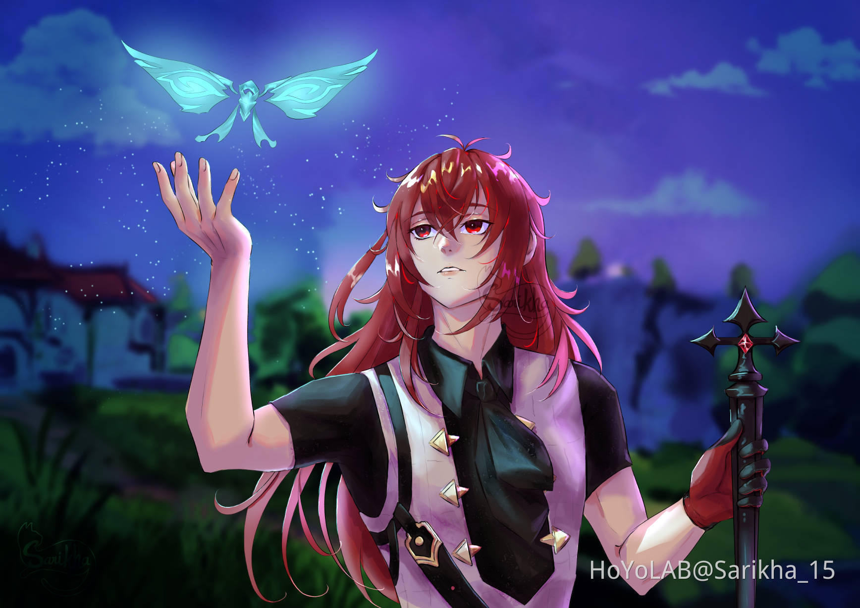 An Extreamly Late Diluc Birthday Art Genshin Impact | HoYoLAB