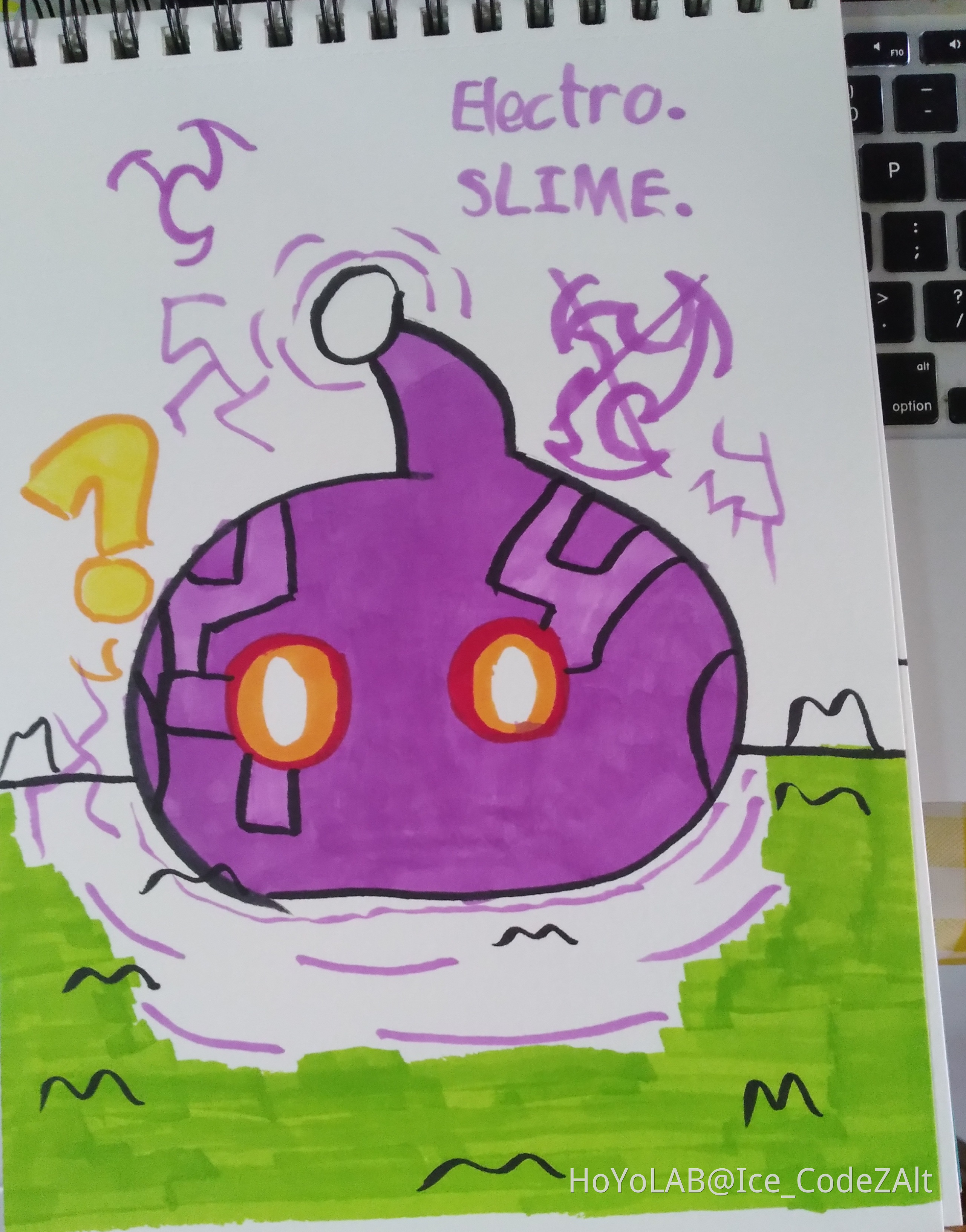 Electro Slime Fanart | HoYoLAB