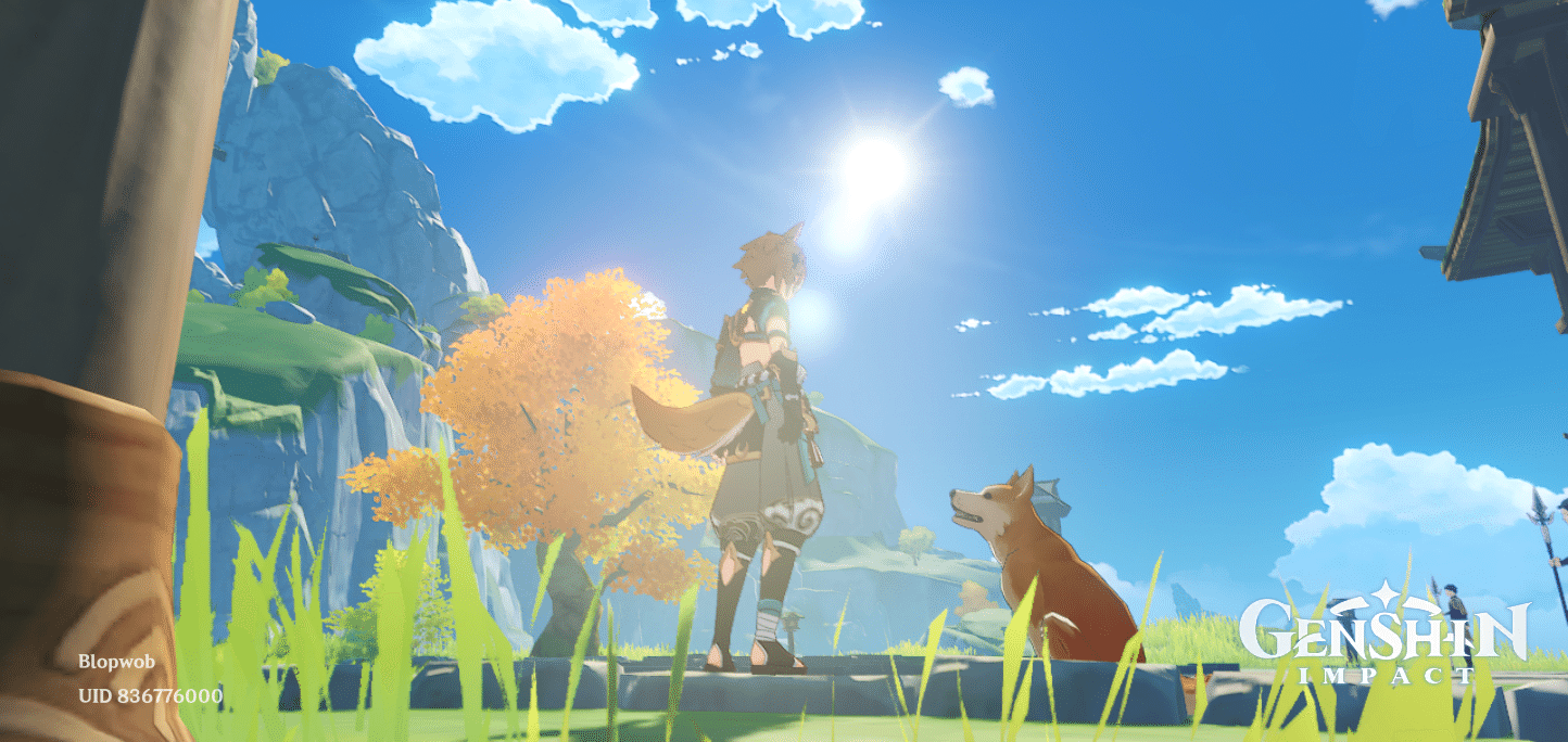 Gorou playing with da dog Genshin Impact | HoYoLAB