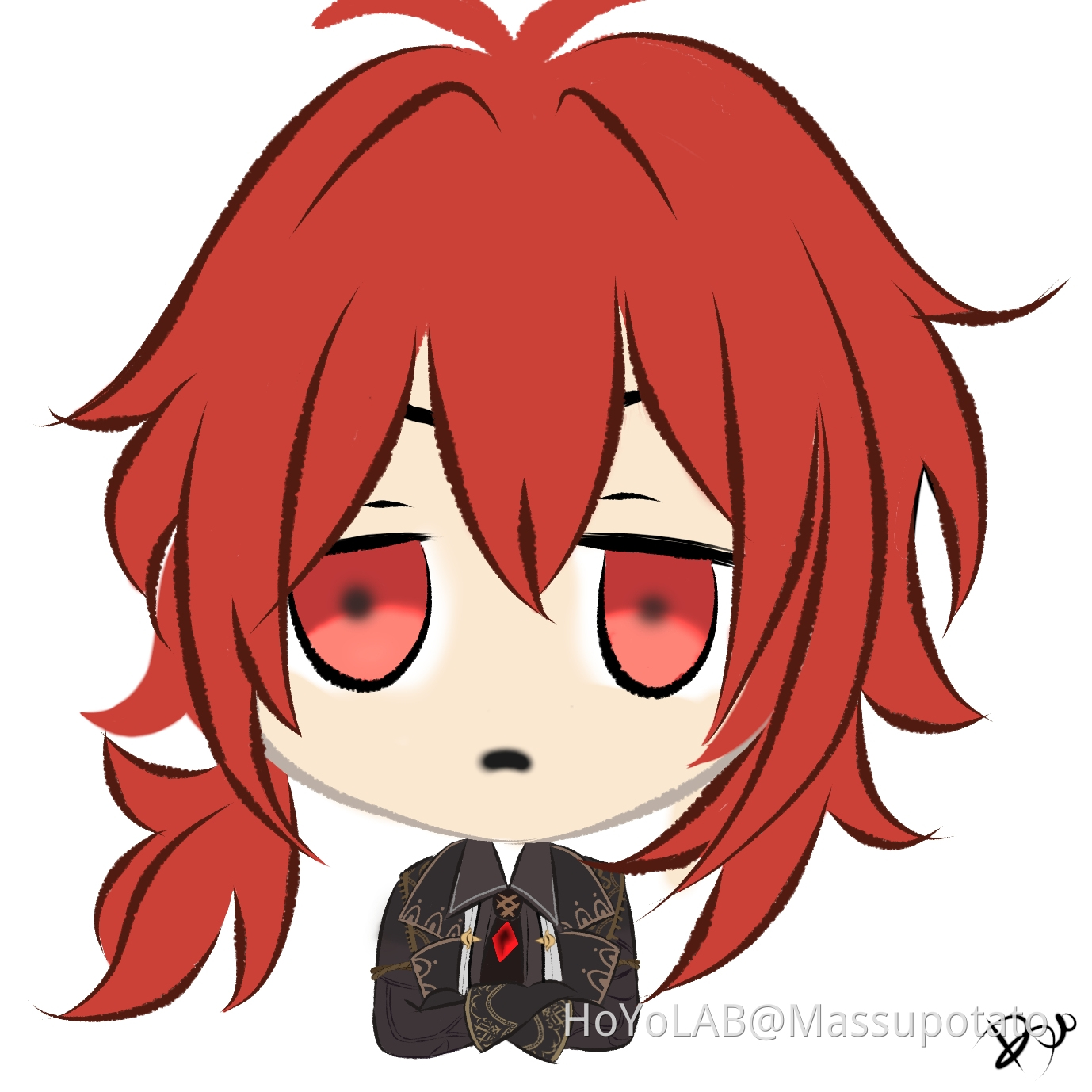 Chibi Diluc | Genshin Impact | HoYoLAB