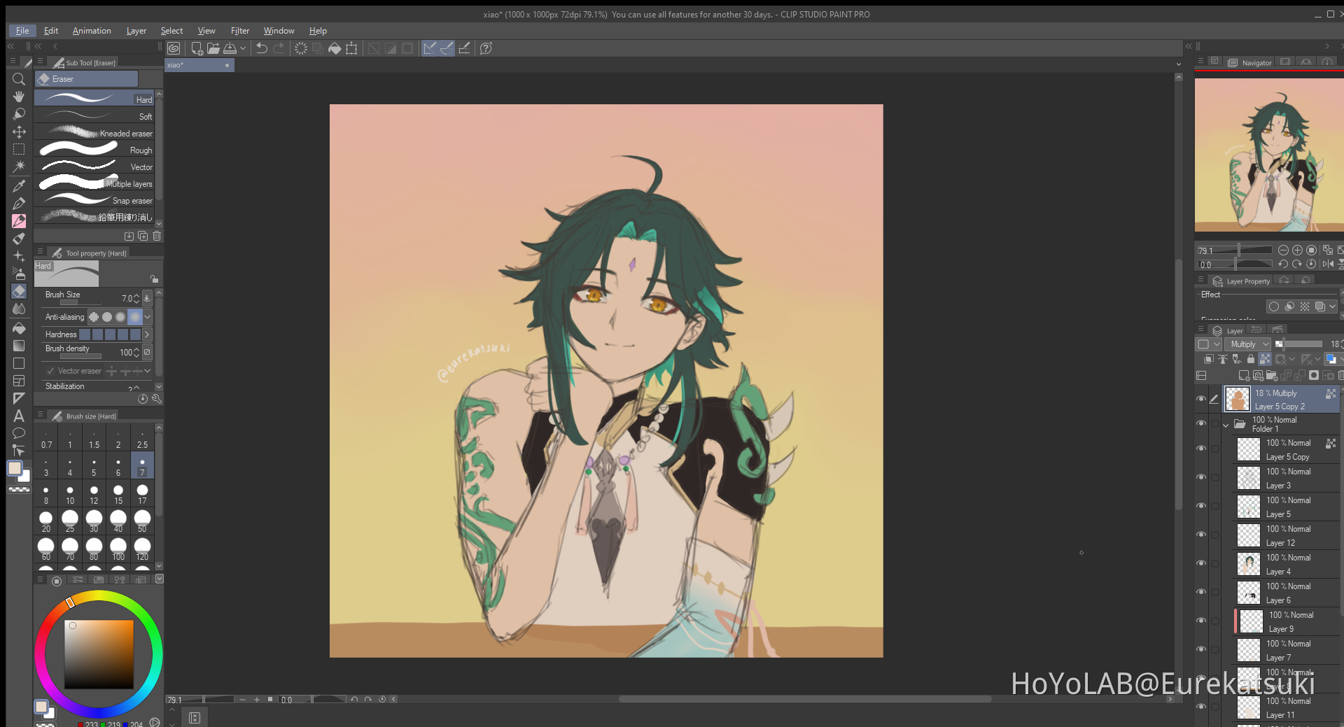 smiling xiao wip Genshin Impact | HoYoLAB