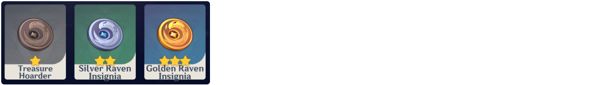 Treasure Hoarders - Treasure Hoarder Insignia / Silver Raven Insignia ...