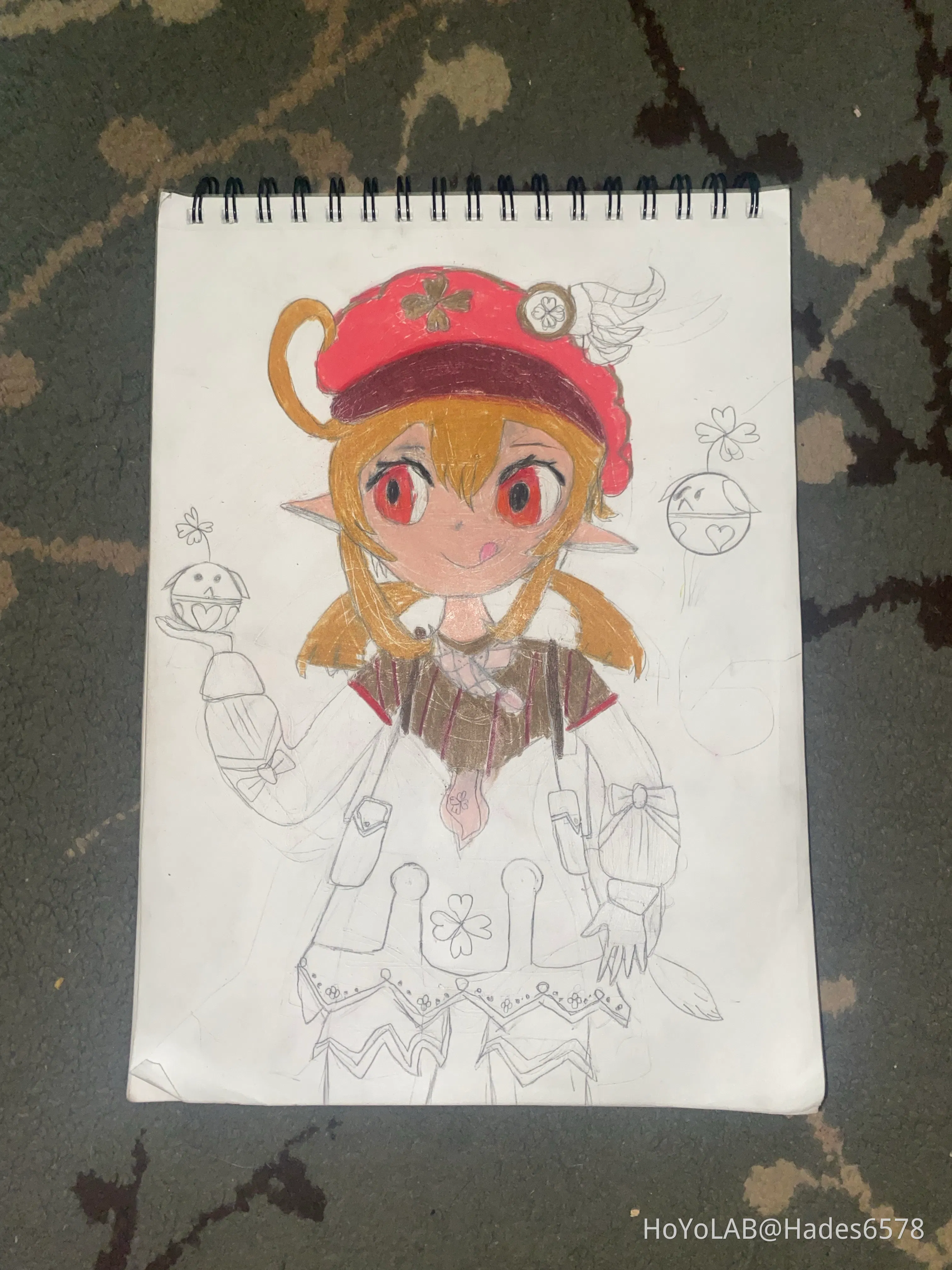 Partial Color Progress, and Scrapped Sketches Genshin Impact | HoYoLAB