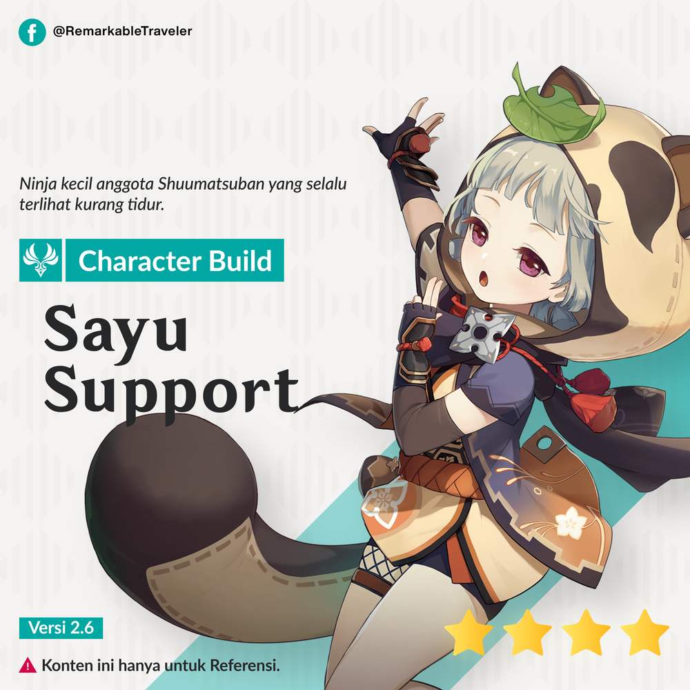 [Mini Guide] Character Build: Sayu Support [Build Karakter Sayu ...