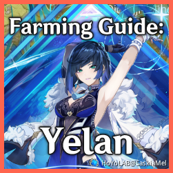 Ressourcen Hilfszettel für Yelan (Farming Guide + Empfehlungen ...