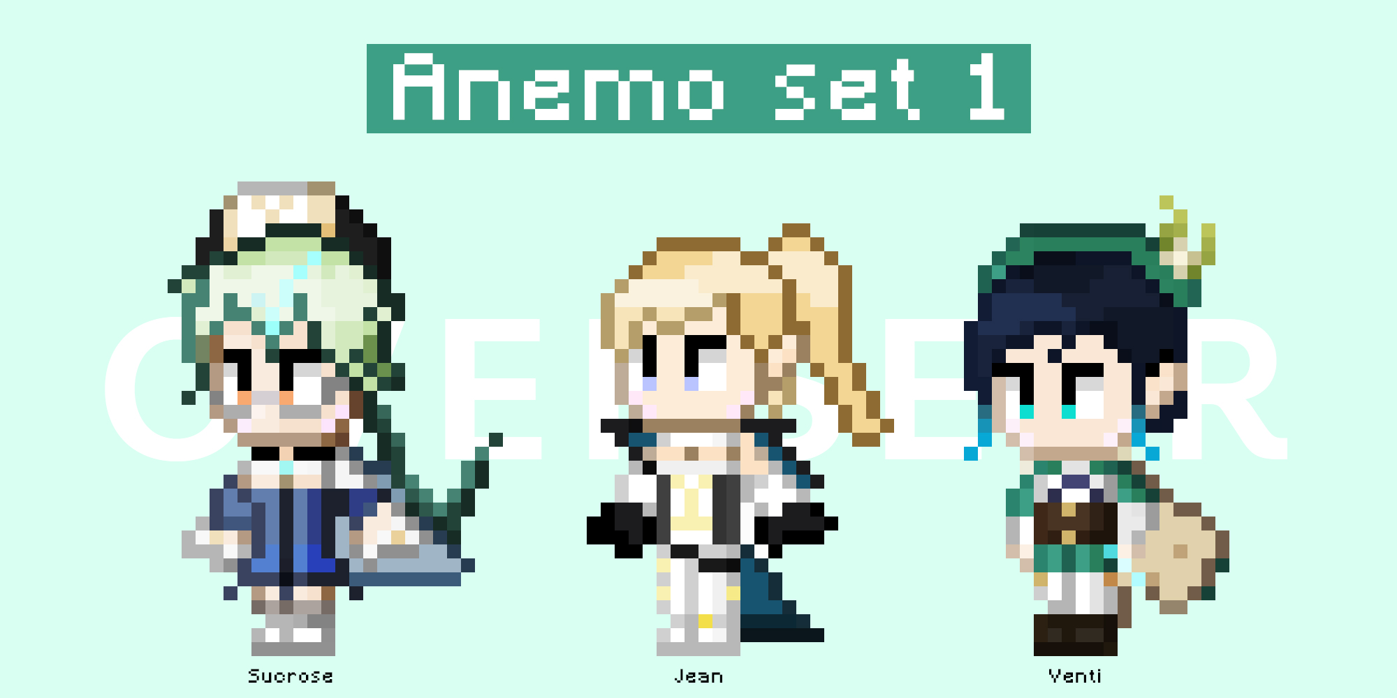 [OG] I draw pixel anemo character Genshin Impact | HoYoLAB