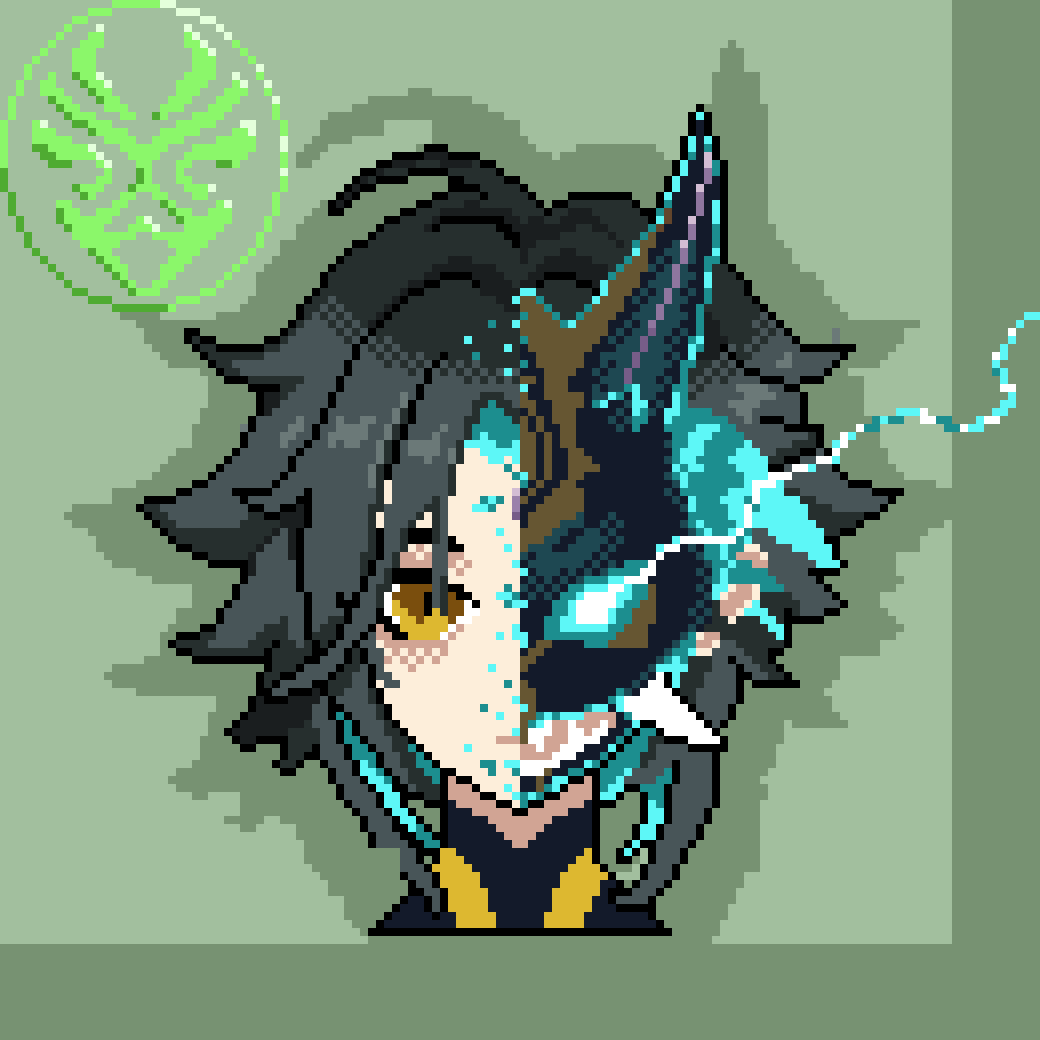 Xiao Pixel Art :) Genshin Impact | HoYoLAB
