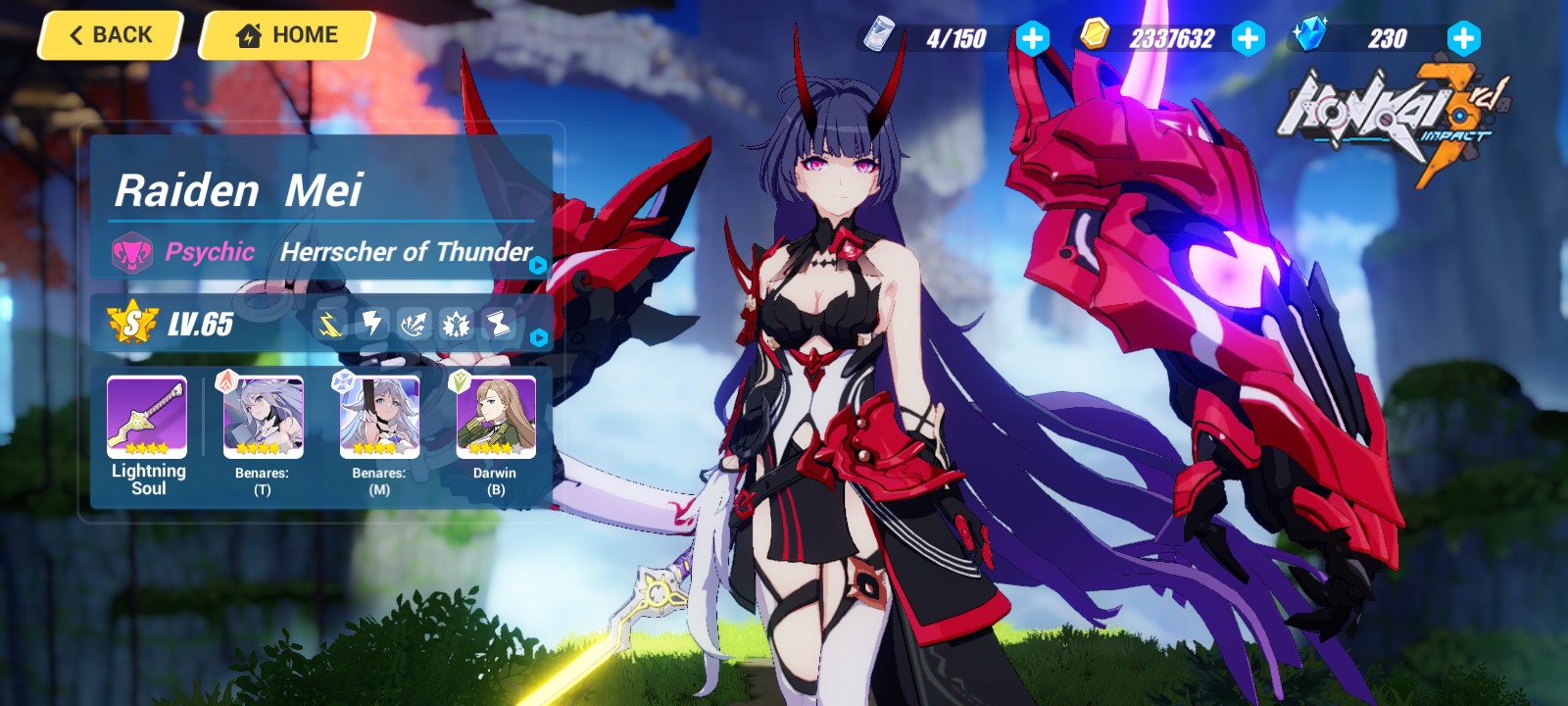 Raiden Mei. Herrscher of thunder Honkai Impact 3rd | HoYoLAB