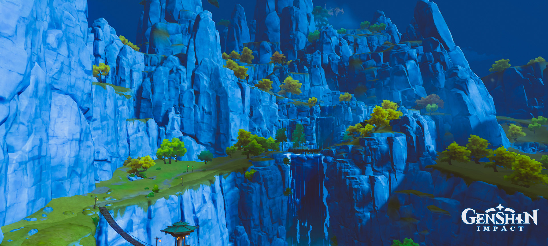 Moon waterfall Genshin Impact | HoYoLAB