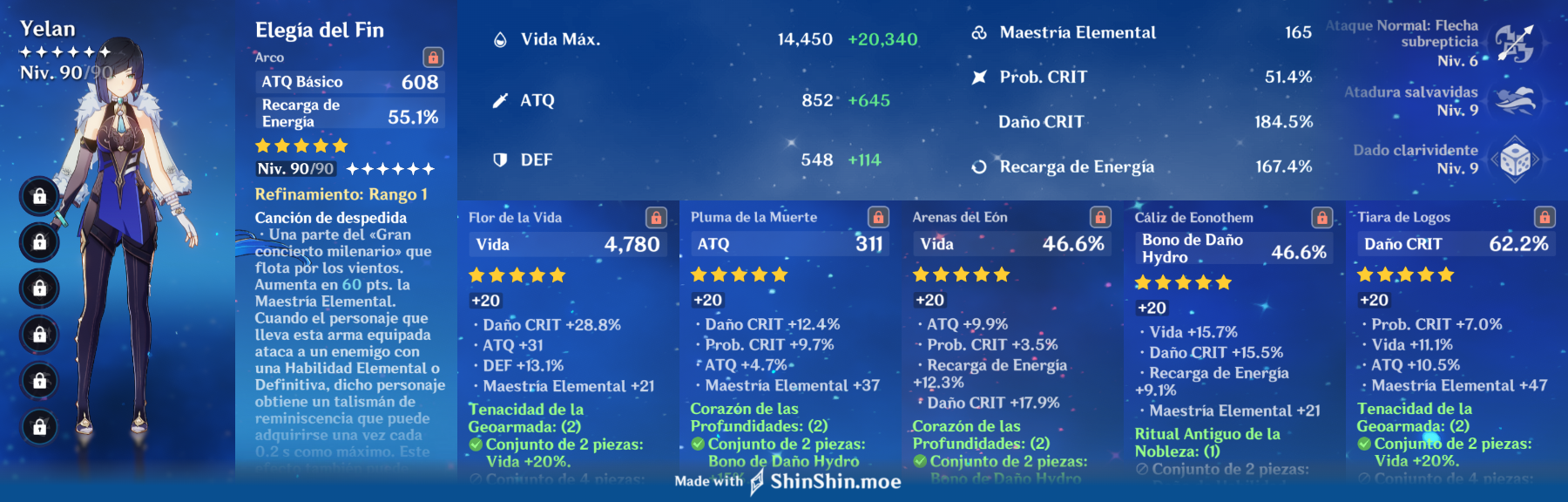 Yelan Build Genshin Impact | HoYoLAB