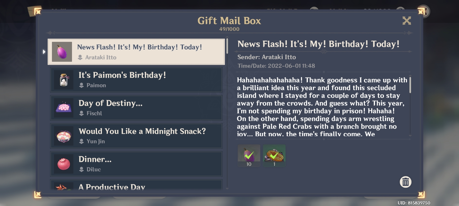 🎉HAPPY BIRTHDAY 🎉- Genshin Impact | HoYoLAB