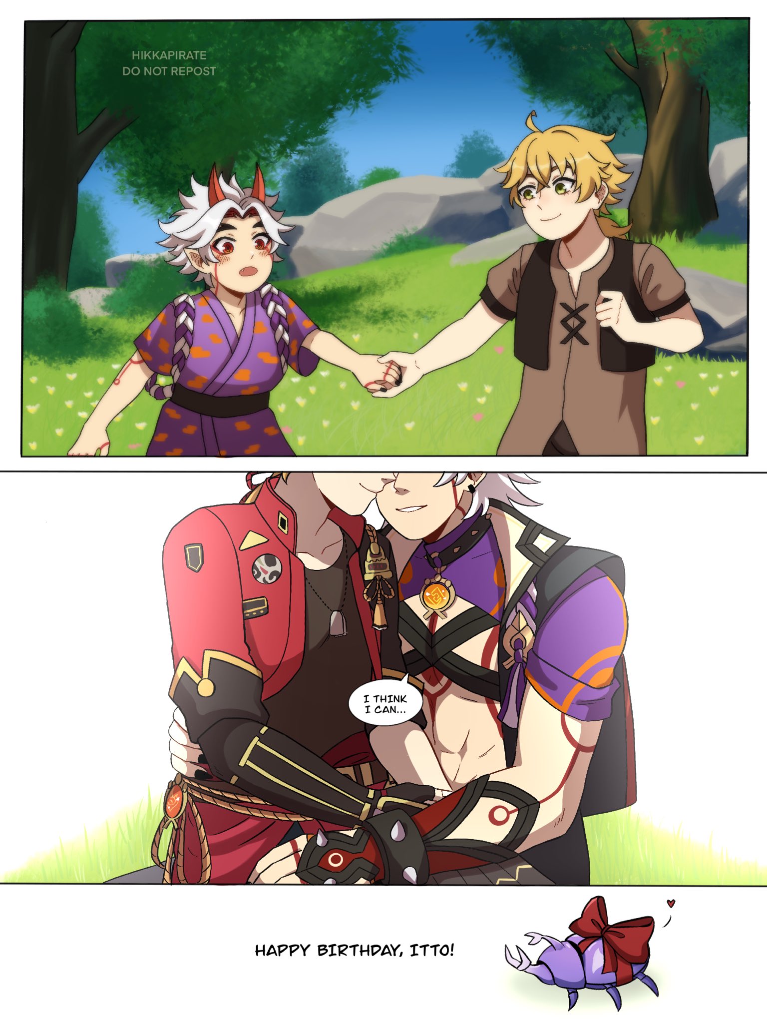 Itto X Thoma Birthday Comic Genshin Impact Hoyolab