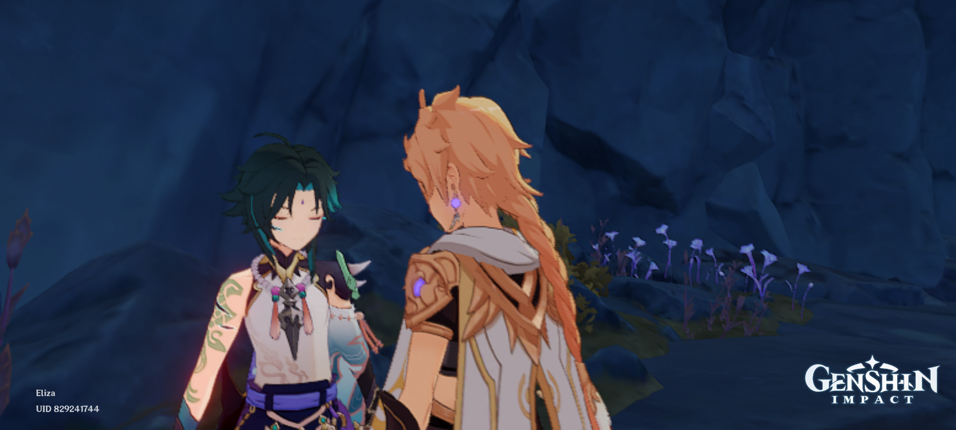 just Aether looking at a sleeping yaksha Genshin Impact | HoYoLAB