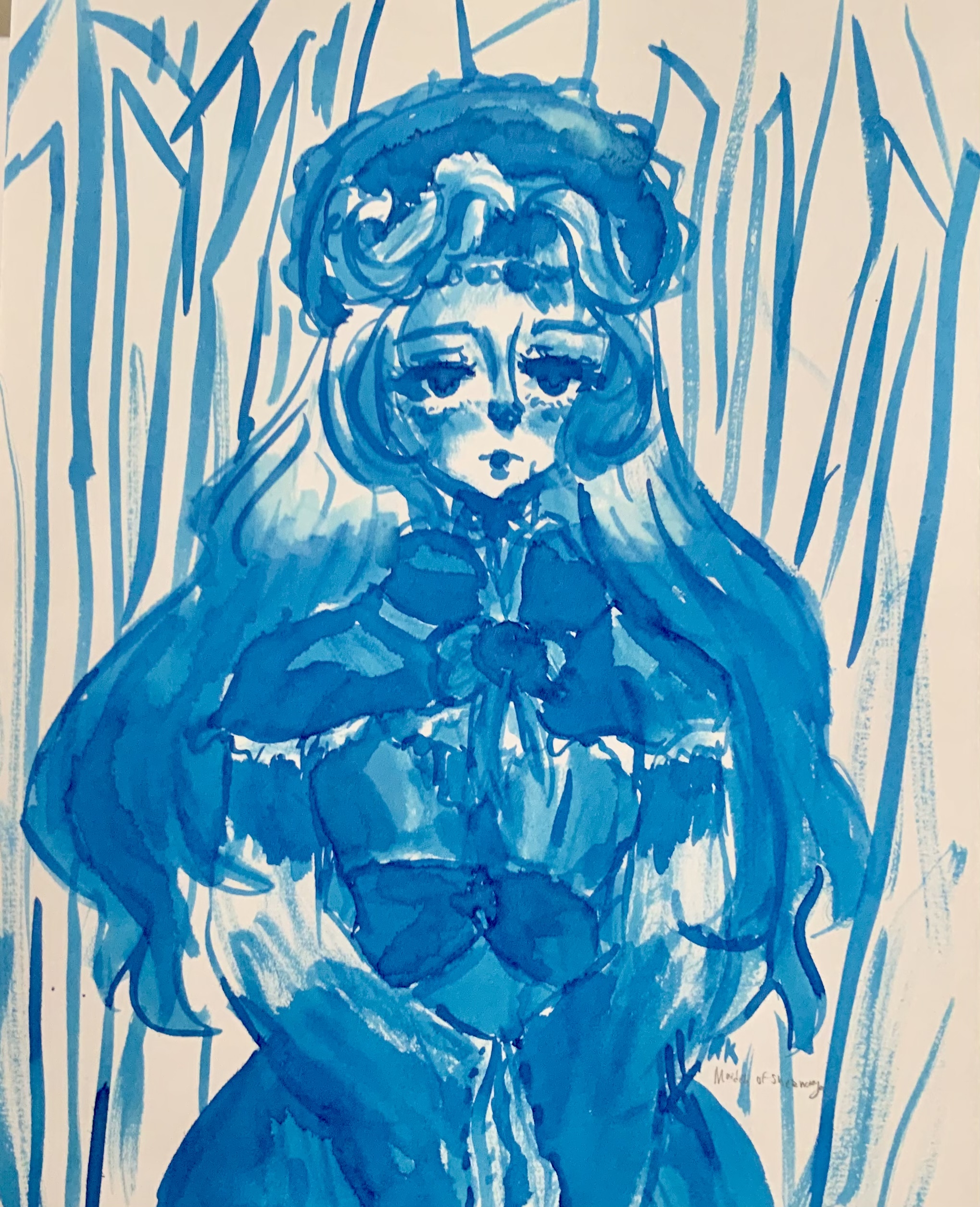 Maiden of snezhnaya redesign and watercolor Genshin Impact | HoYoLAB