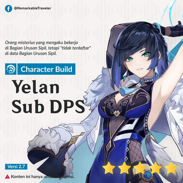 [Mini Guide] Character Build: Yelan Sub DPS [Build Karakter Yelan ...