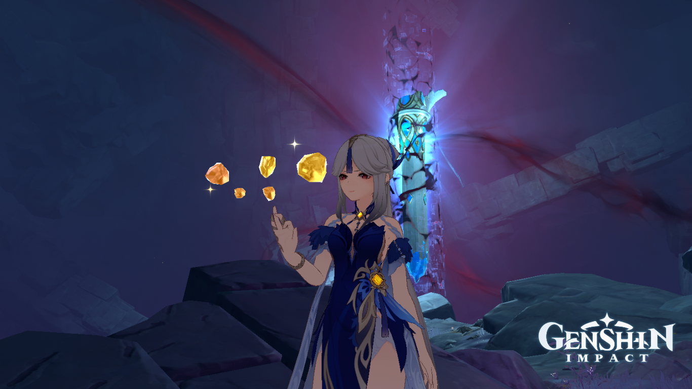Liyue - The Chasm - Underground Mines - Glowing Narrows Genshin Impact ...