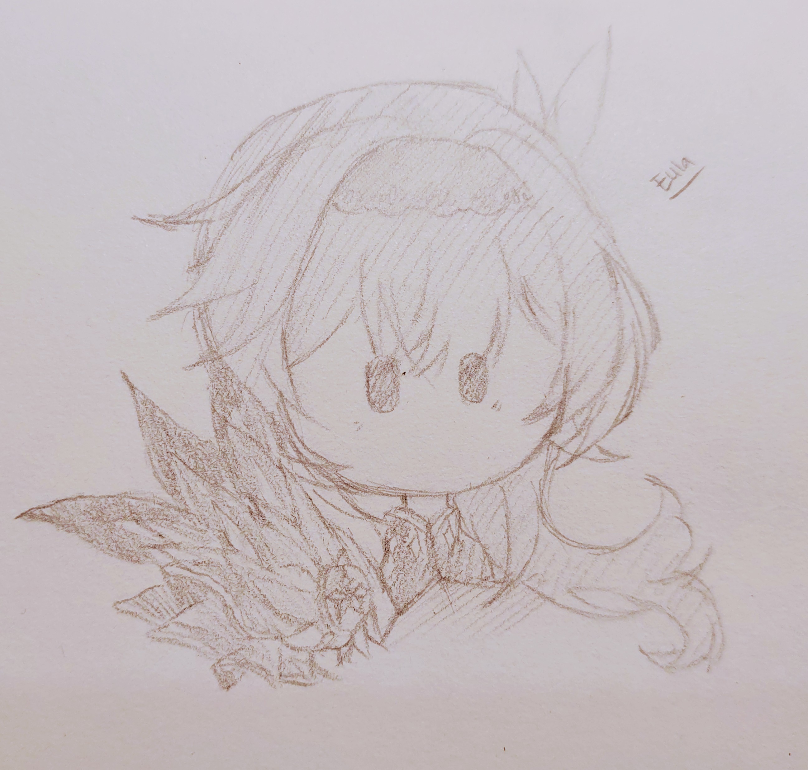 Eula sketch in random style Genshin Impact | HoYoLAB