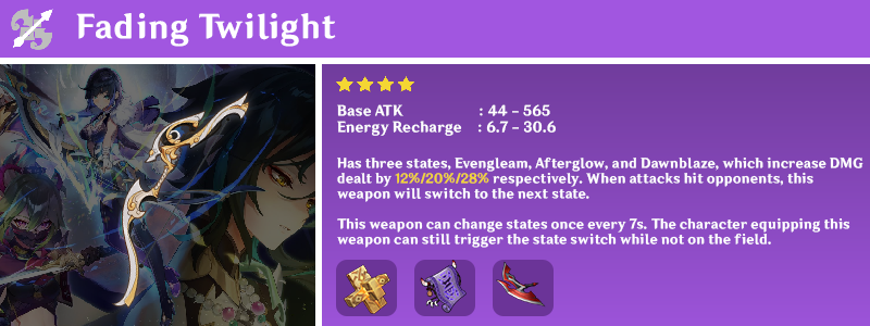 [Version 2.7] Fading Twilight - Weapon Analysis Genshin Impact | HoYoLAB