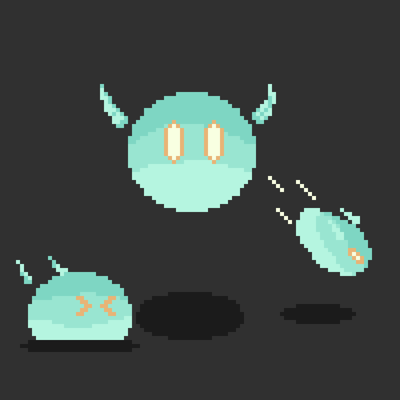 Anemo Slimes Pixel Art