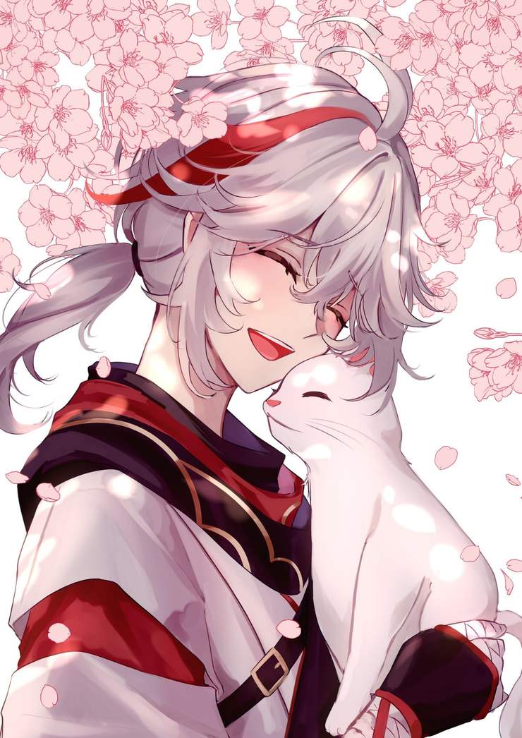 Kazuha And The Cat