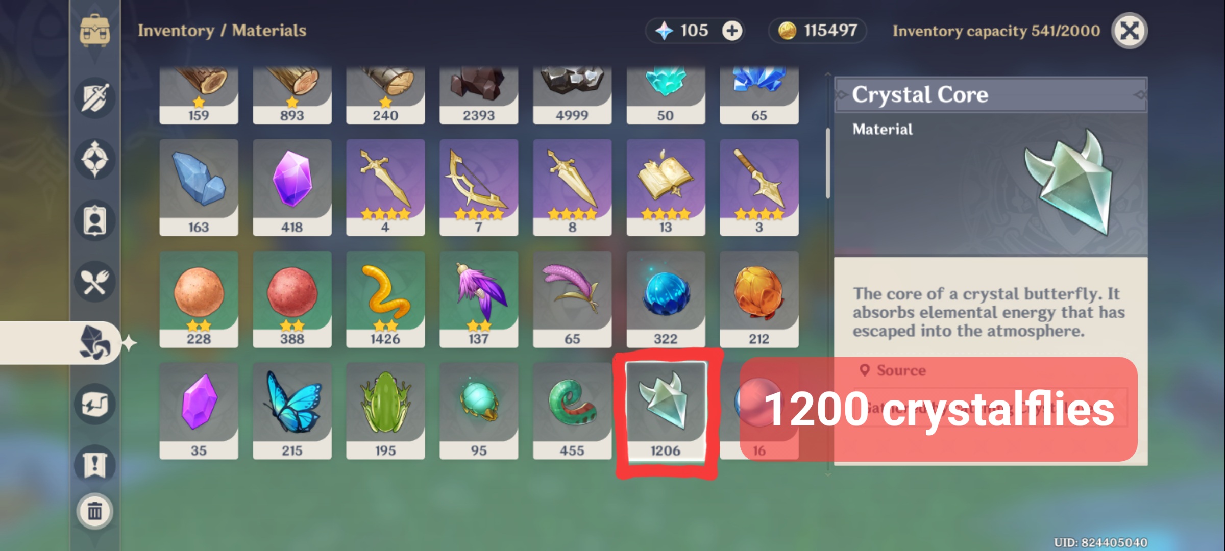 (Daily Adventure - June 5) 1200 Crystalflies Genshin Impact | HoYoLAB