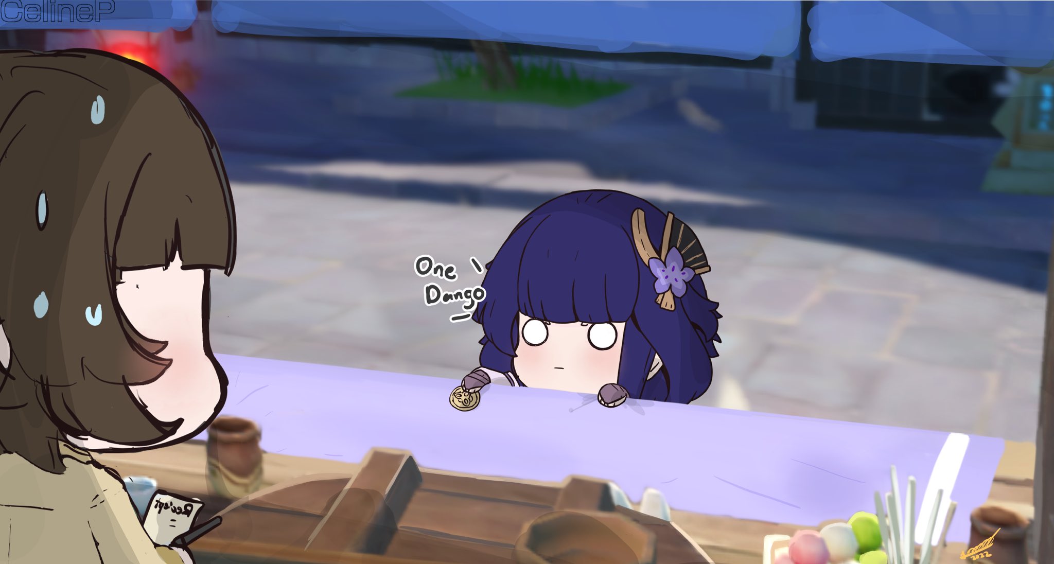 Baby Raiden and her fox went to shopping Bé Raiden và bé cáo đi mua sắm ...