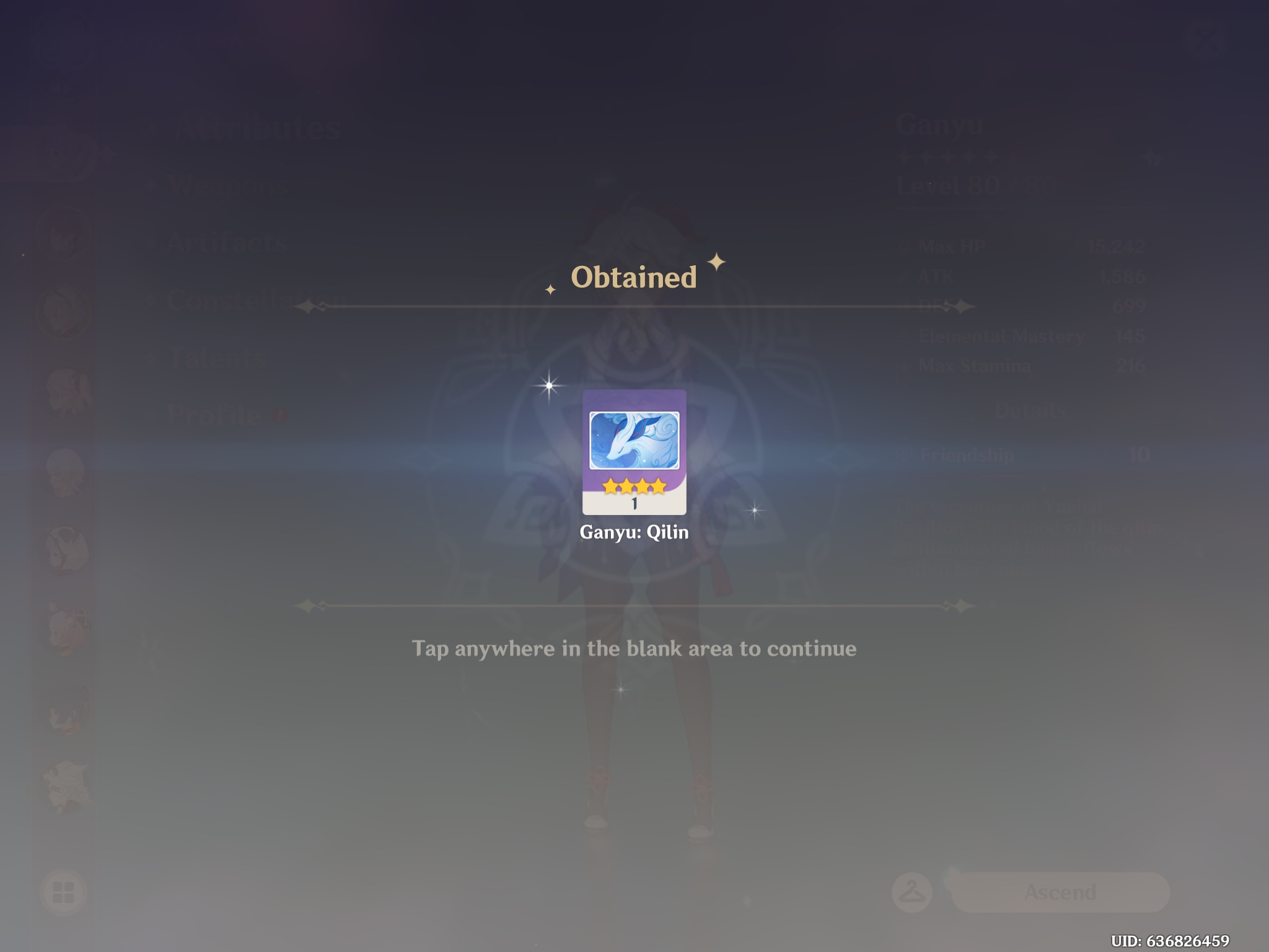 Ganyu Card! Genshin Impact | HoYoLAB