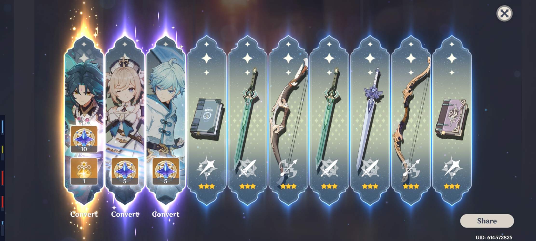 Something I meant to post earlier, but here is my first pull on Xiao's ...