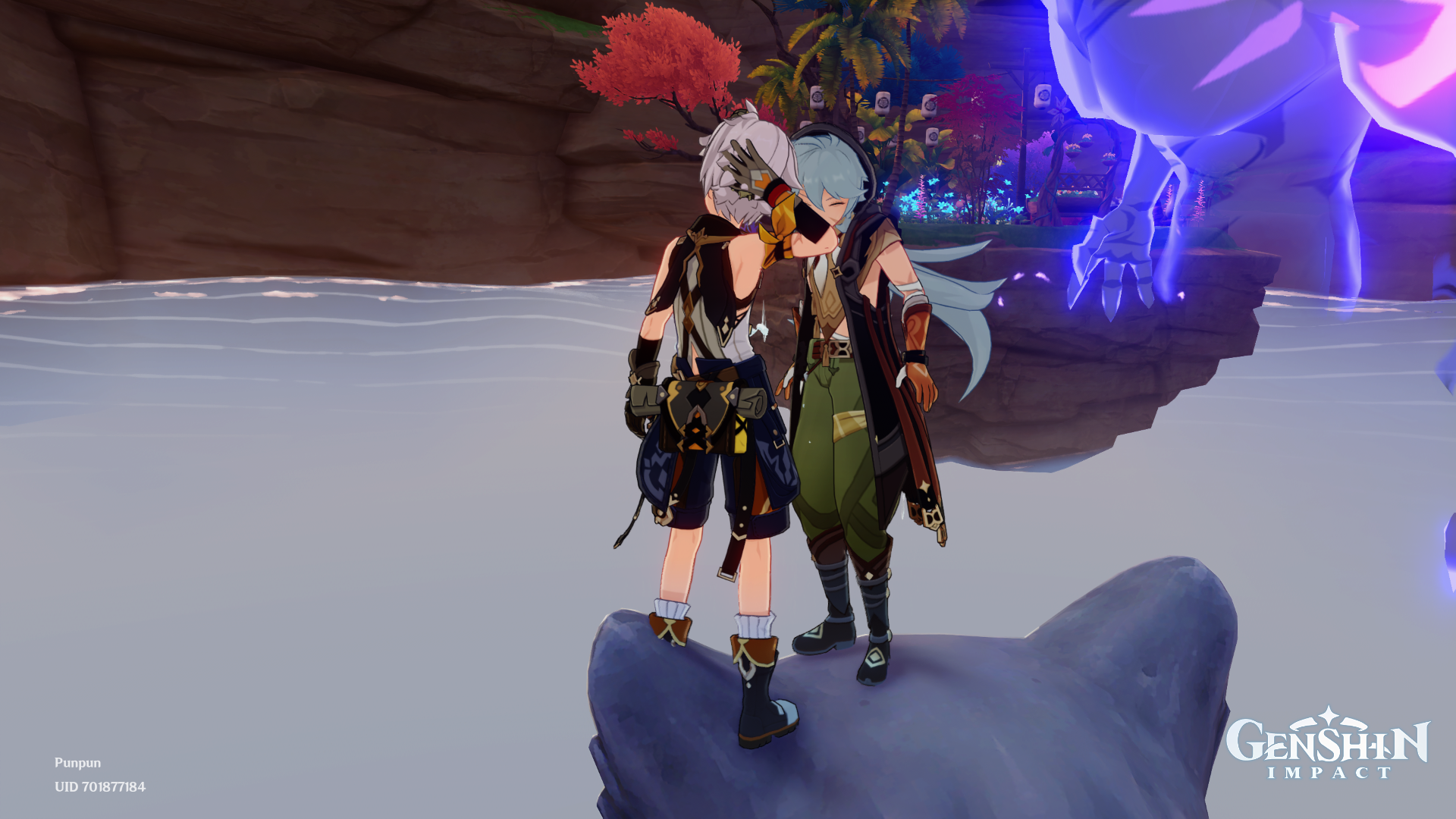 Razor and Bennett in the Secret Garden Genshin Impact | HoYoLAB