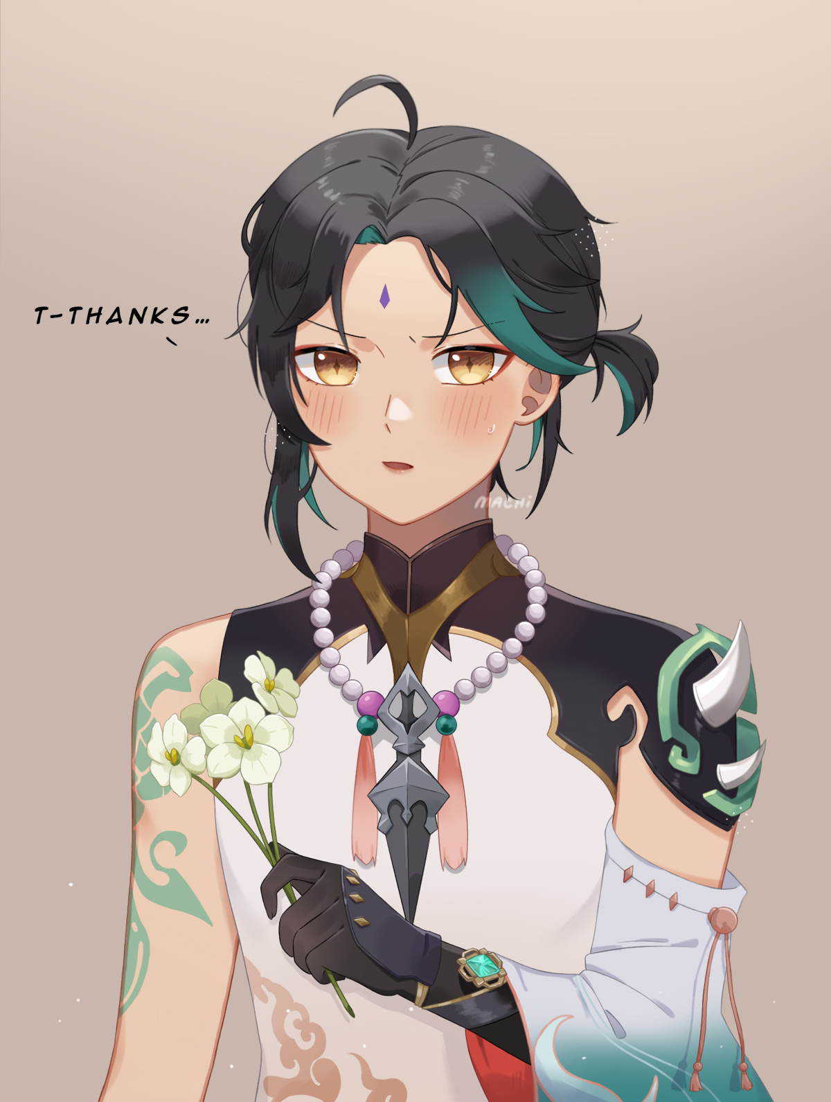Xiao with a ponytail Genshin Impact | HoYoLAB