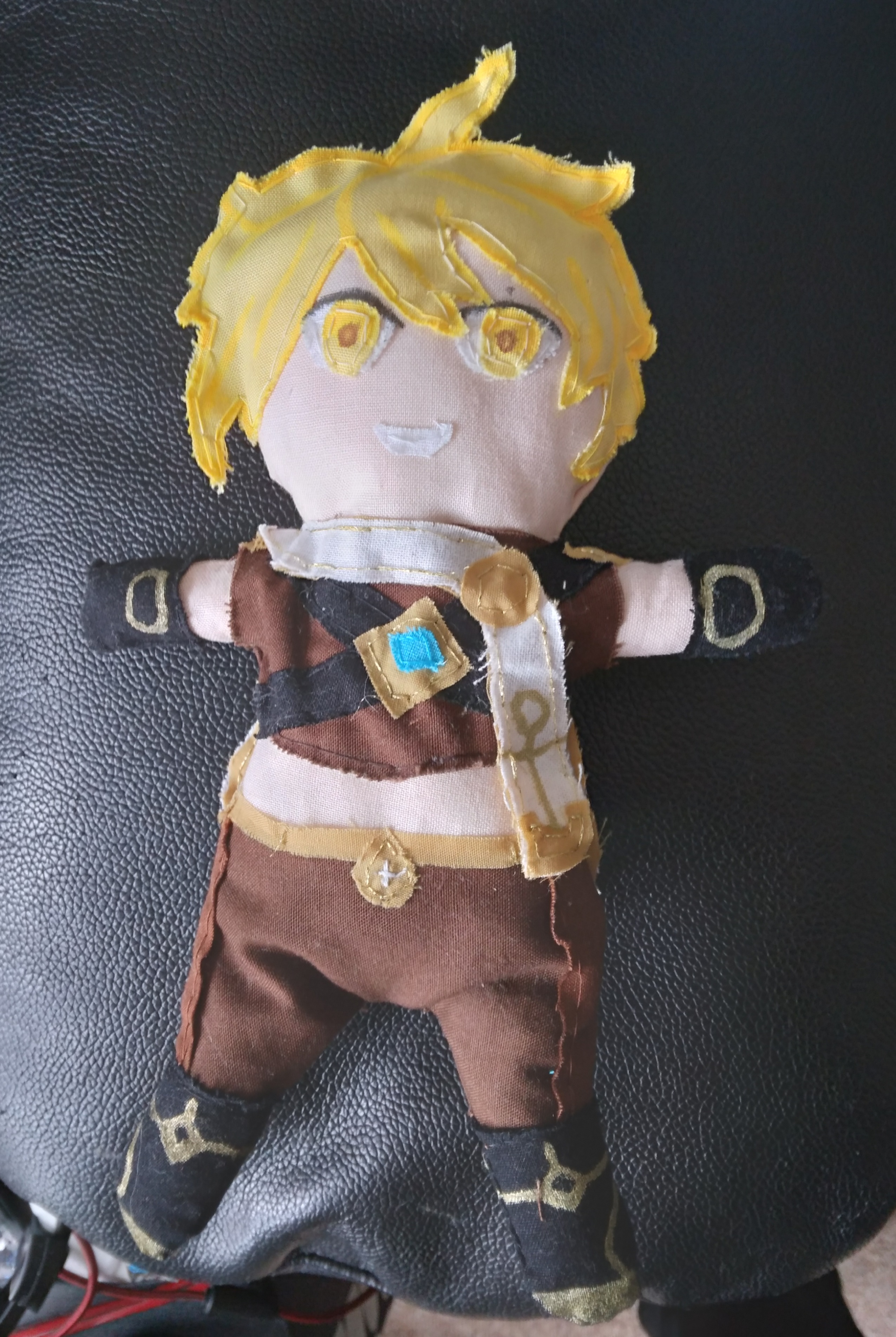 Aether and Kaeya plushies I made. Genshin Impact | HoYoLAB