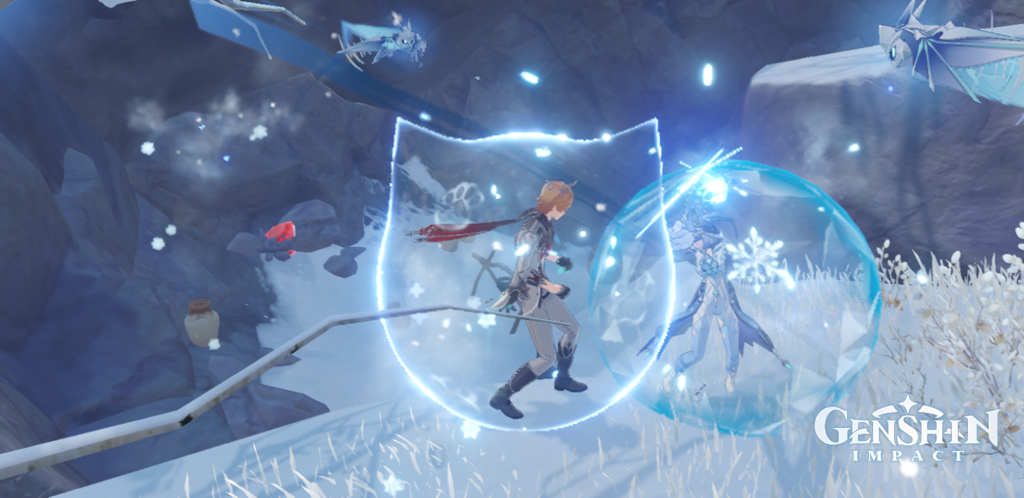 Childe shield vs. Cryo cicin mage shield Genshin Impact | HoYoLAB