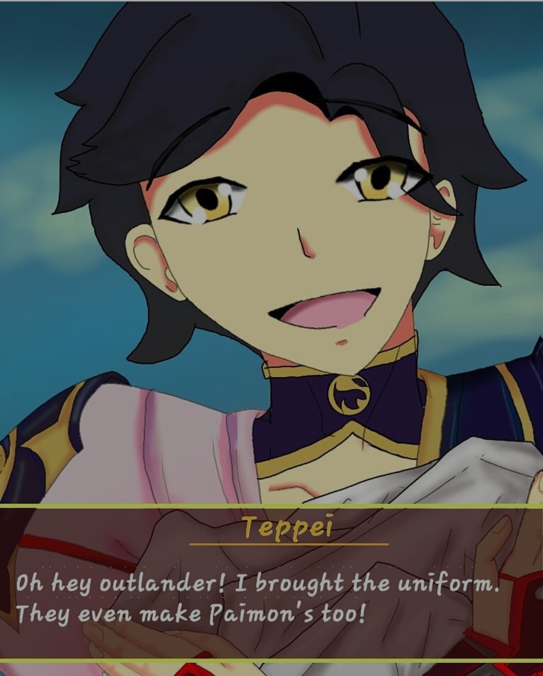 I made a Teppei fanart Genshin Impact | HoYoLAB