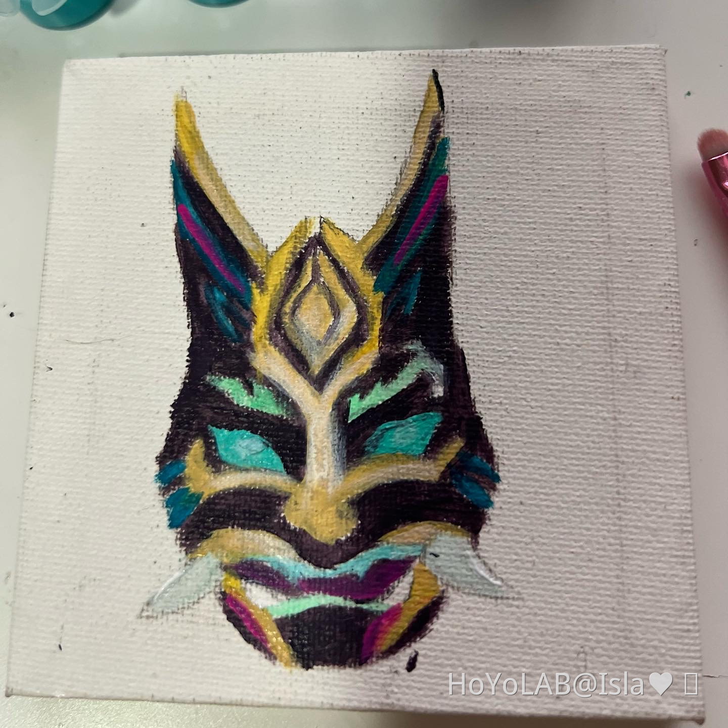 Xiao mask painting | Genshin Impact | HoYoLAB