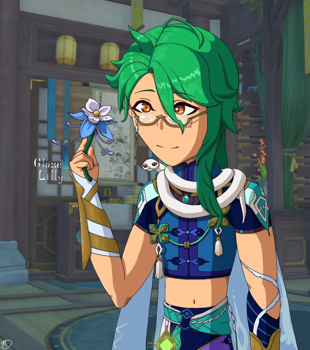 Baizhu Fan Art Genshin Impact | HoYoLAB