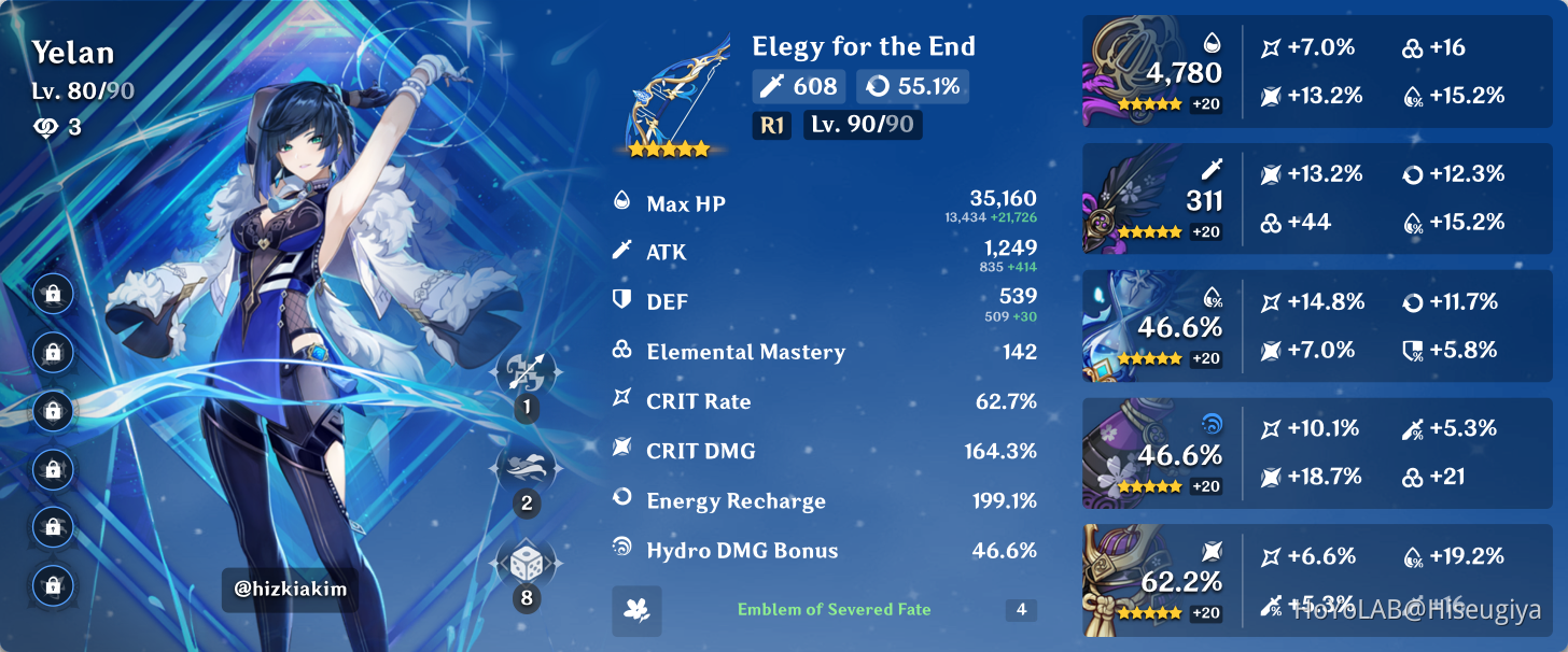 My Yelan Reference Genshin Impact | HoYoLAB