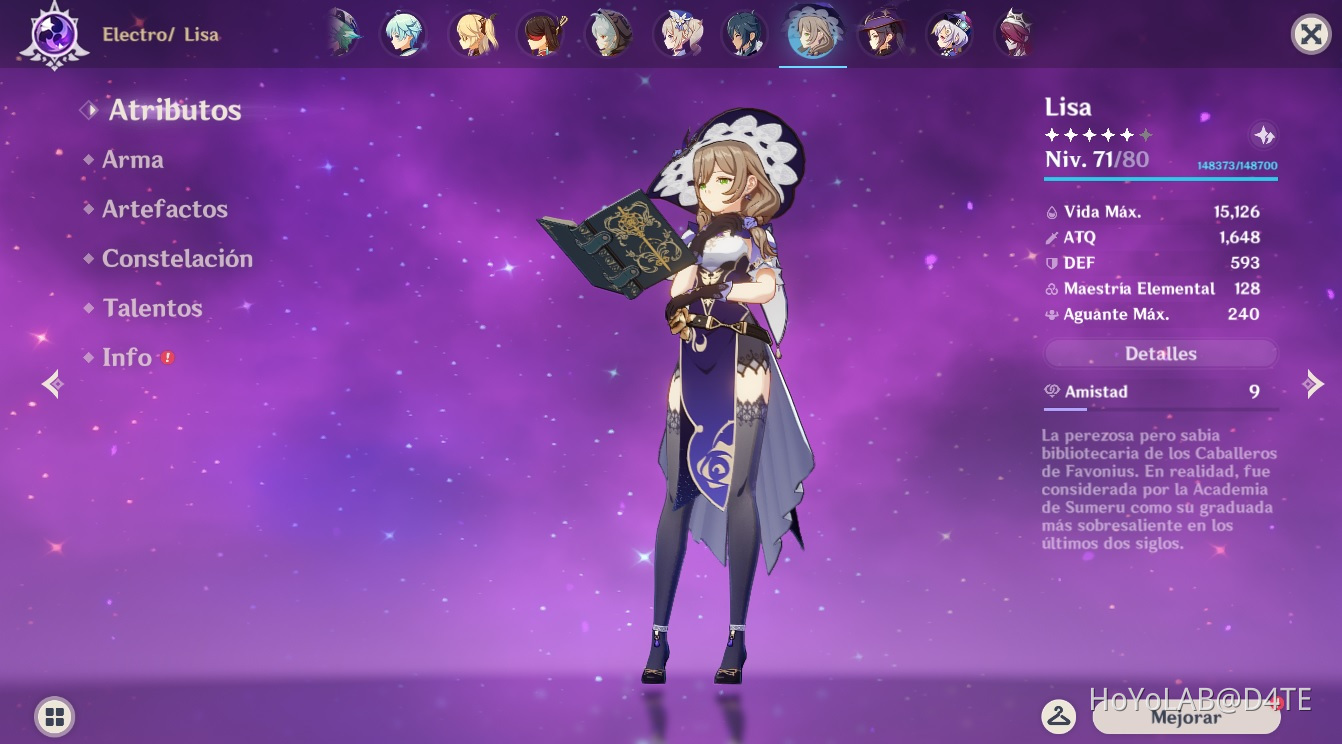 Ayudenme a buildear a Lisa Genshin Impact | HoYoLAB