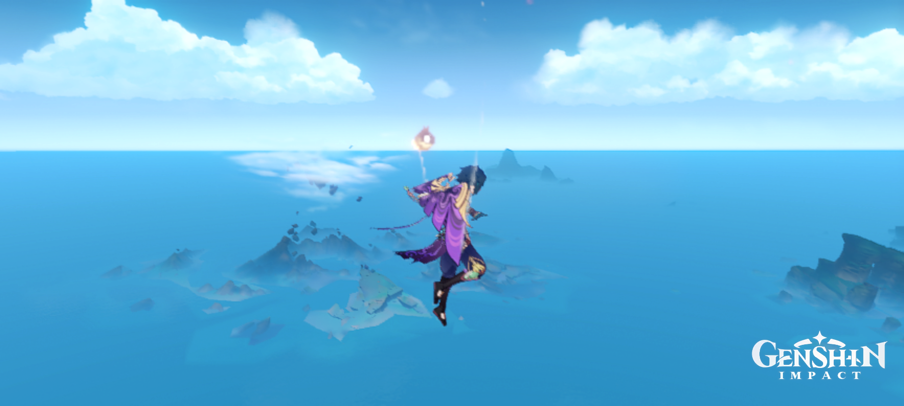 gliding in inazuma sky Genshin Impact | HoYoLAB